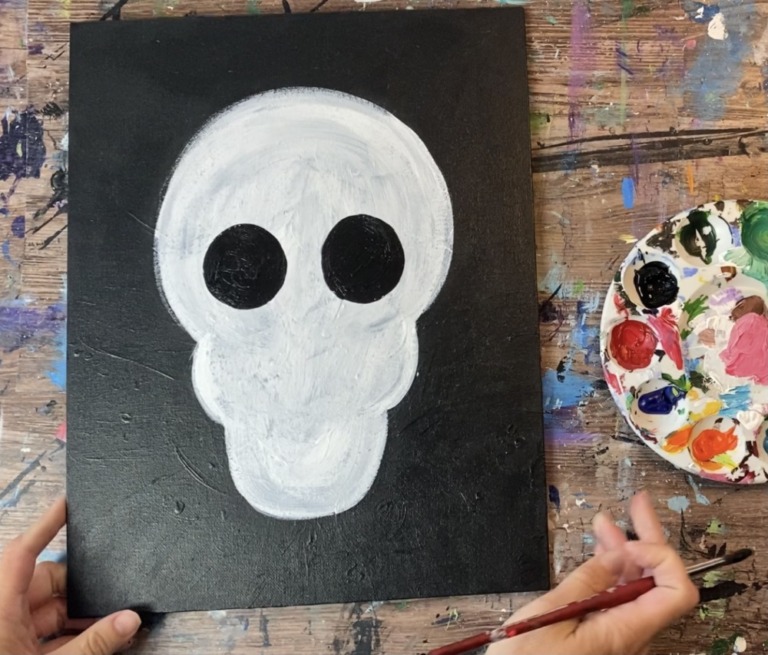 Dia De Los Muertos Sugar Skull Painting Tutorial - Tracie Kiernan ...