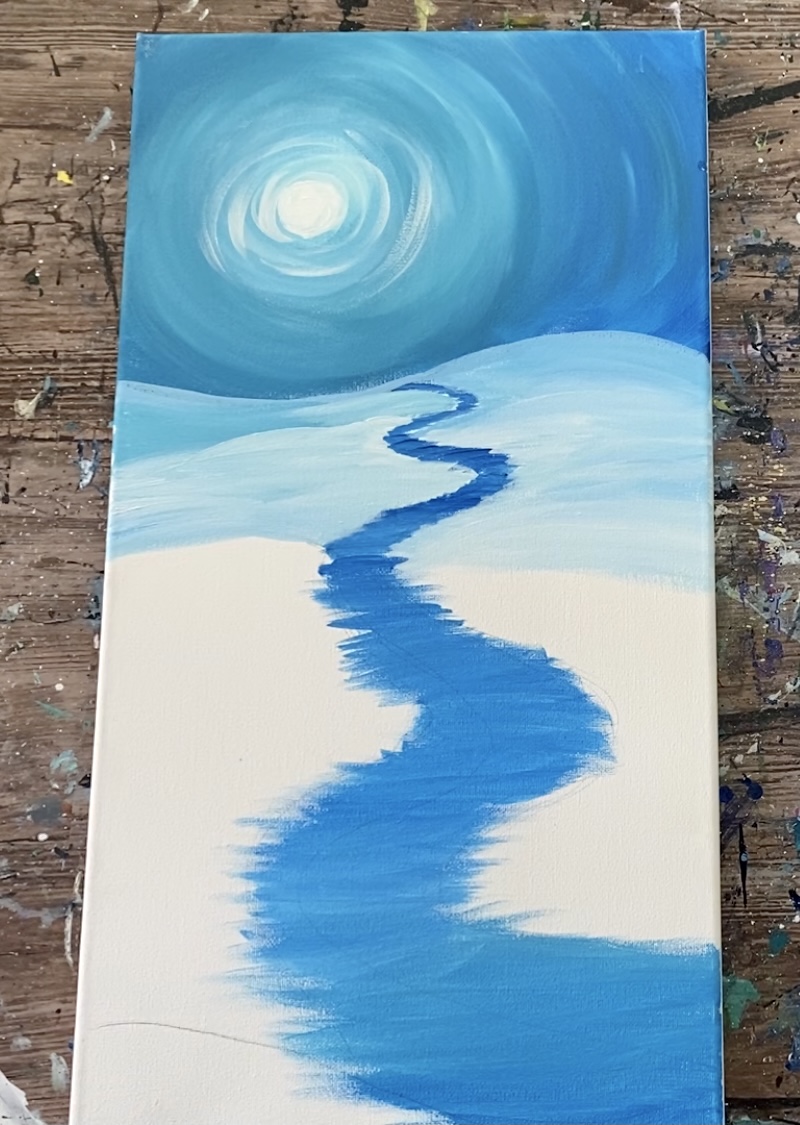"Winter Wonderland" on Long Canvas - Tracie Kiernan - Step By Step Painting