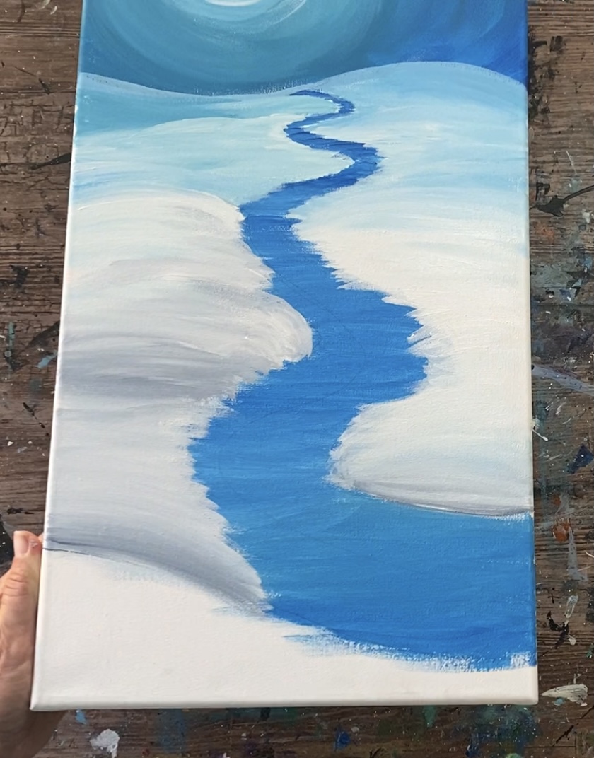 "Winter Wonderland" on Long Canvas - Tracie Kiernan - Step By Step Painting