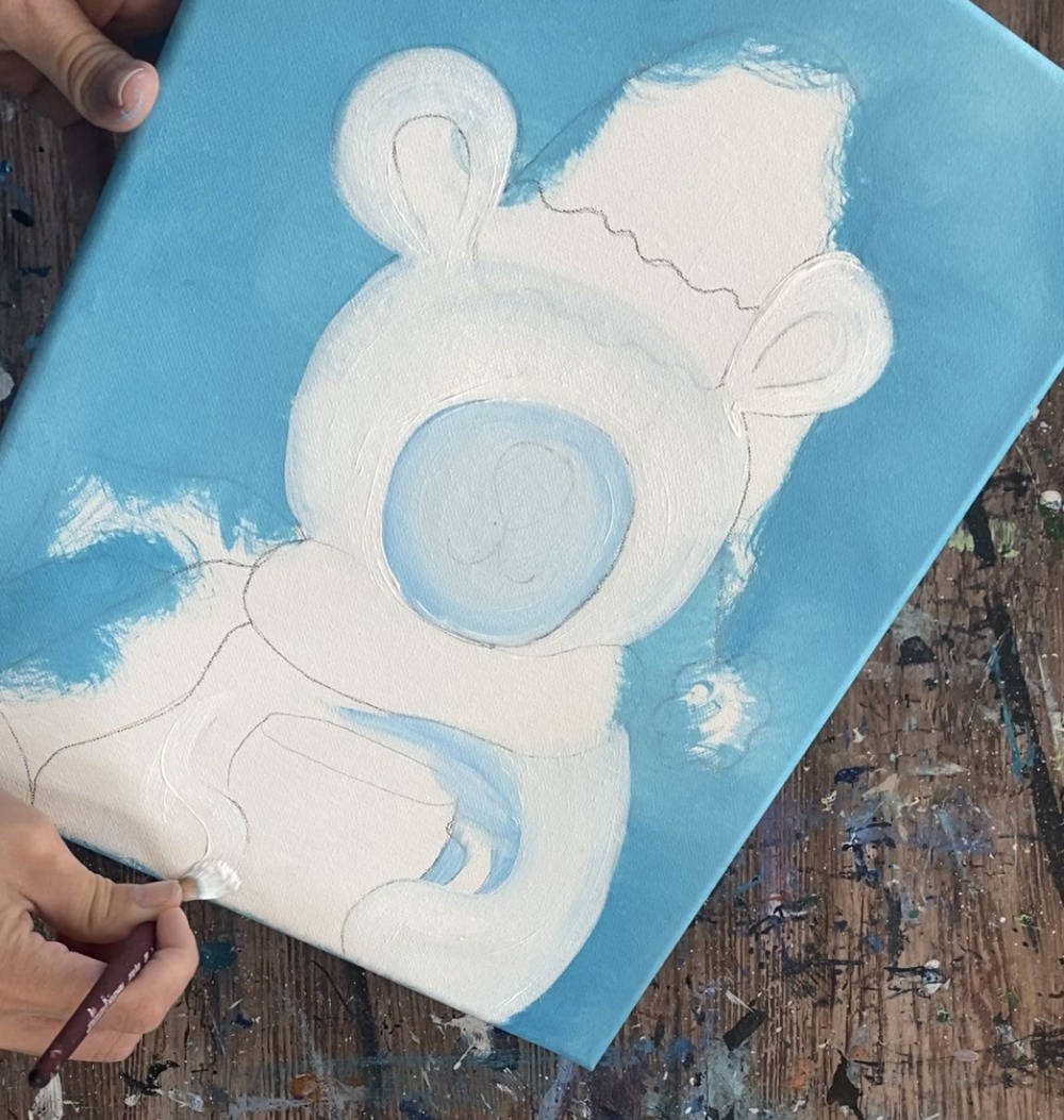 How To Paint A Polar Bear Easy - Tracie Kiernan - Step By Step Painting
