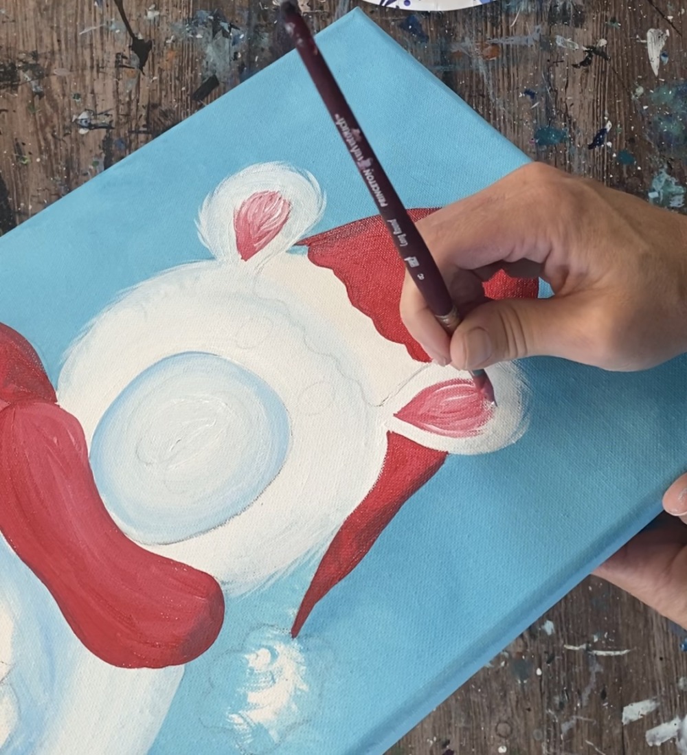 How To Paint A Polar Bear Easy - Tracie Kiernan - Step By Step Painting