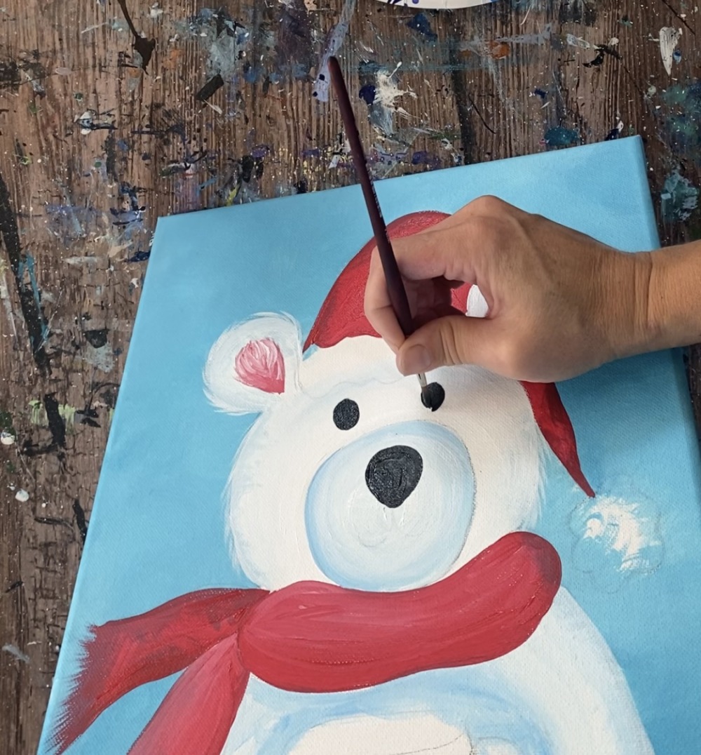 How To Paint A Polar Bear Easy - Tracie Kiernan - Step By Step Painting