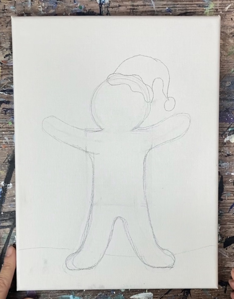 Gingerbread Man Acrylic Painting Tutorial - Tracie Kiernan - Step By ...