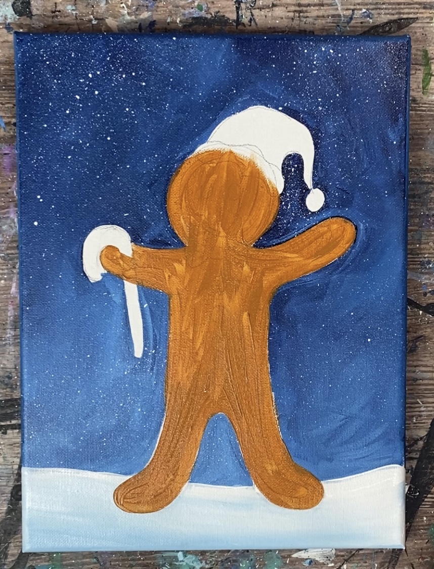 Gingerbread Man Acrylic Painting Tutorial - Tracie Kiernan - Step By ...