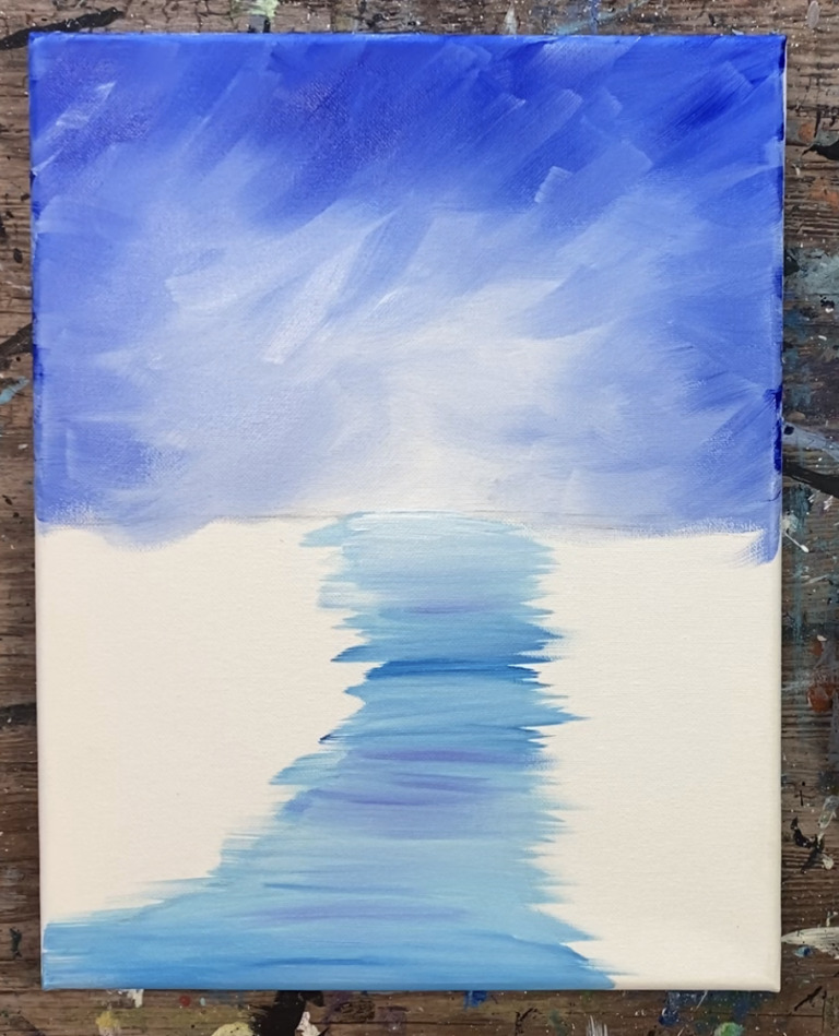 "Icy Winter Path" Acrylic Painting Tutorial - Tracie Kiernan - Step By ...