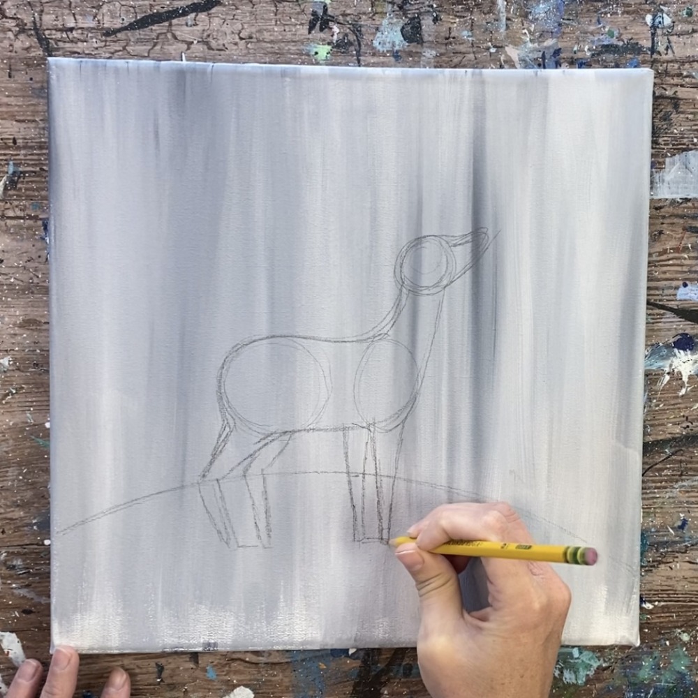 "Winter Friends" Acrylic Painting Tutorial - Tracie Kiernan - Step By ...