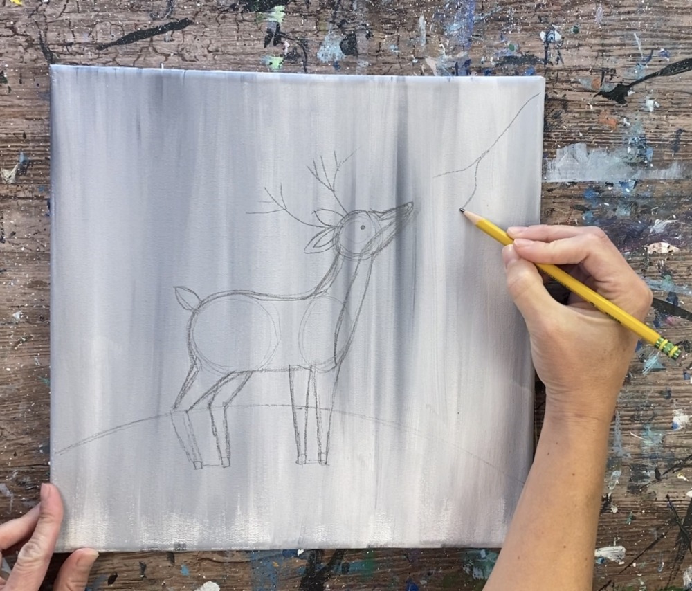 "Winter Friends" Acrylic Painting Tutorial - Tracie Kiernan - Step By ...