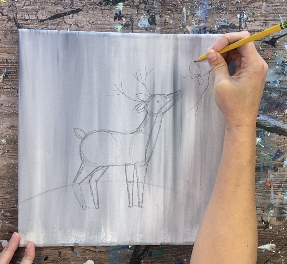 "Winter Friends" Acrylic Painting Tutorial - Tracie Kiernan - Step By ...