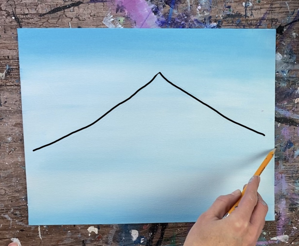 How To Paint Mount Fuji - Step By Step Acrylic Painting