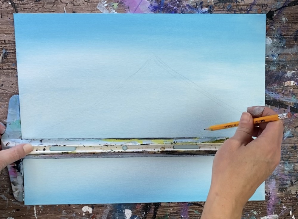 How To Paint Mount Fuji - Step By Step Acrylic Painting