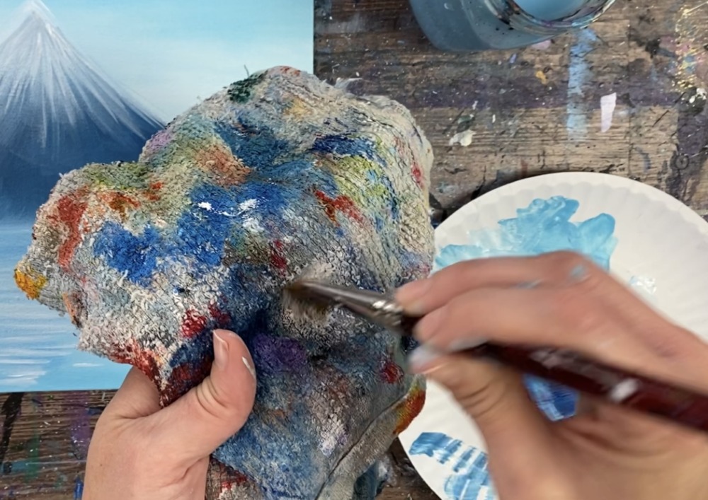 How To Paint Mount Fuji - Step By Step Acrylic Painting