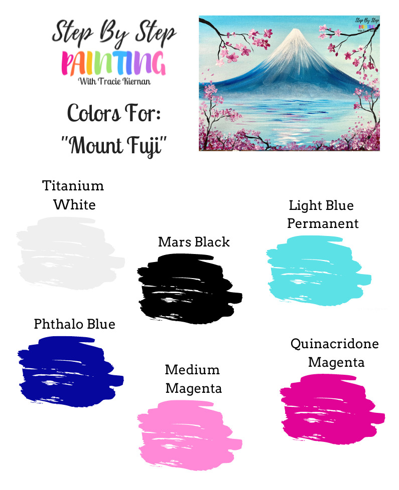 How To Paint Mount Fuji - Step By Step Acrylic Painting