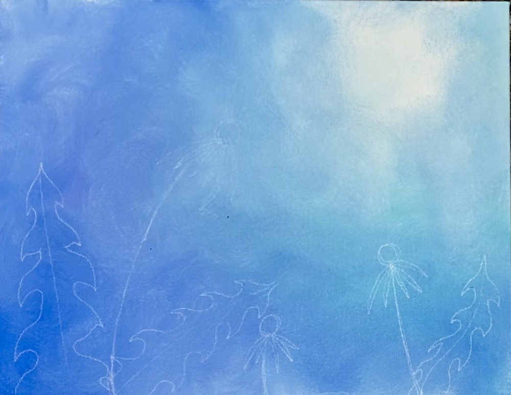 Painting Dandelions - Step By Step Acrylic Tutorial