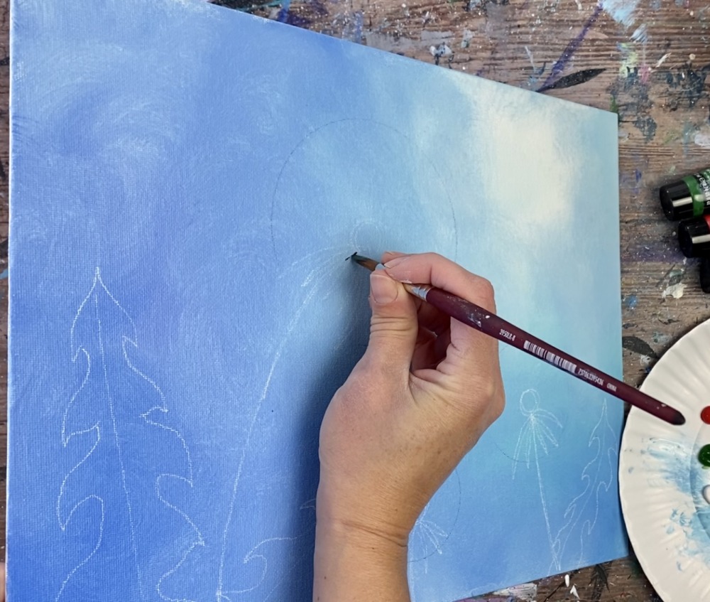 Painting Dandelions - Step By Step Acrylic Tutorial