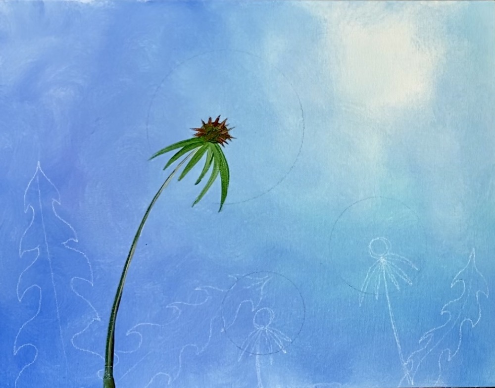 Painting Dandelions - Step By Step Acrylic Tutorial