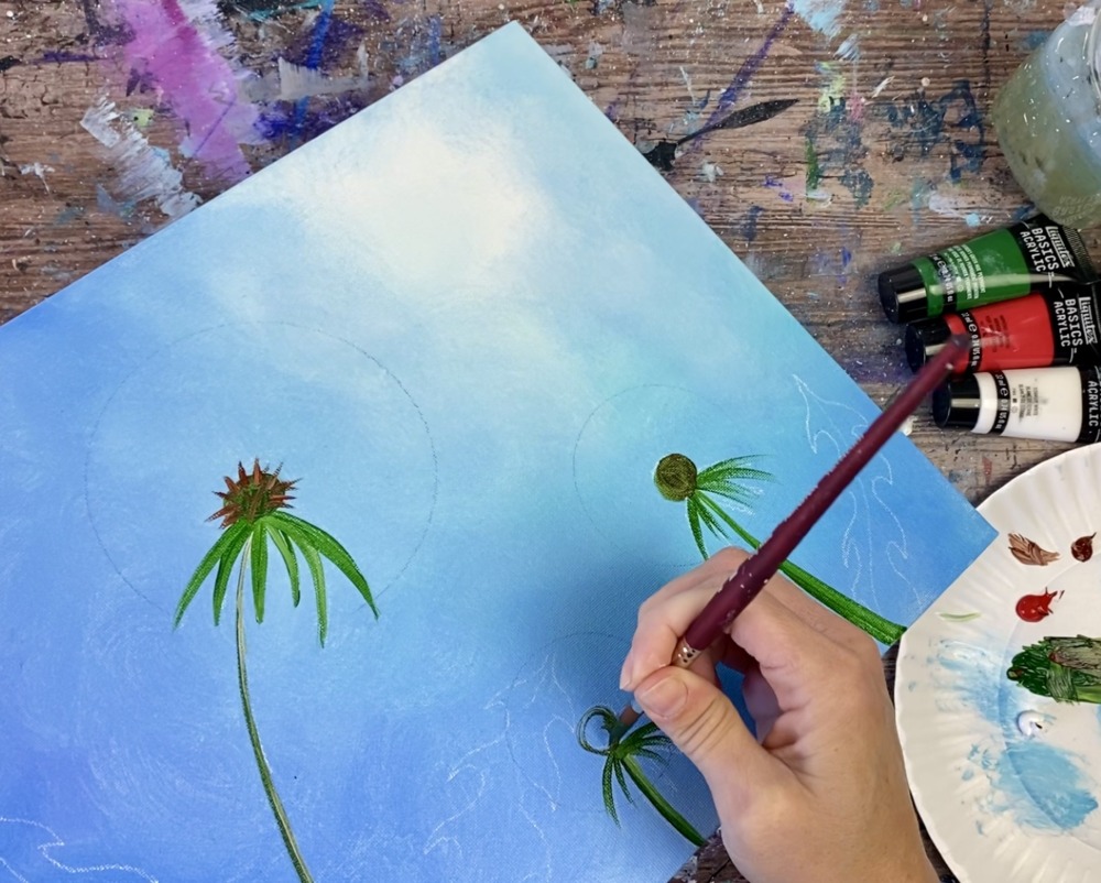 Painting Dandelions - Step By Step Acrylic Tutorial