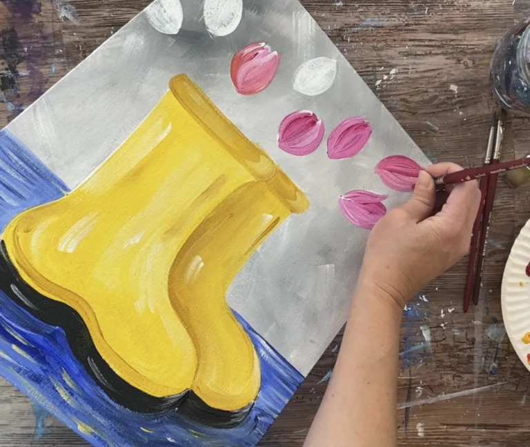 How To Paint Flowers - 10 Beginner Acrylic Flower Tutorials