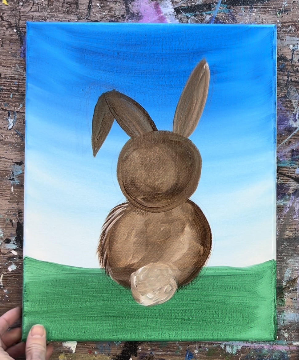 Chocolate Bunny Acrylic Painting Tutorial - Tracie Kiernan - Step By ...