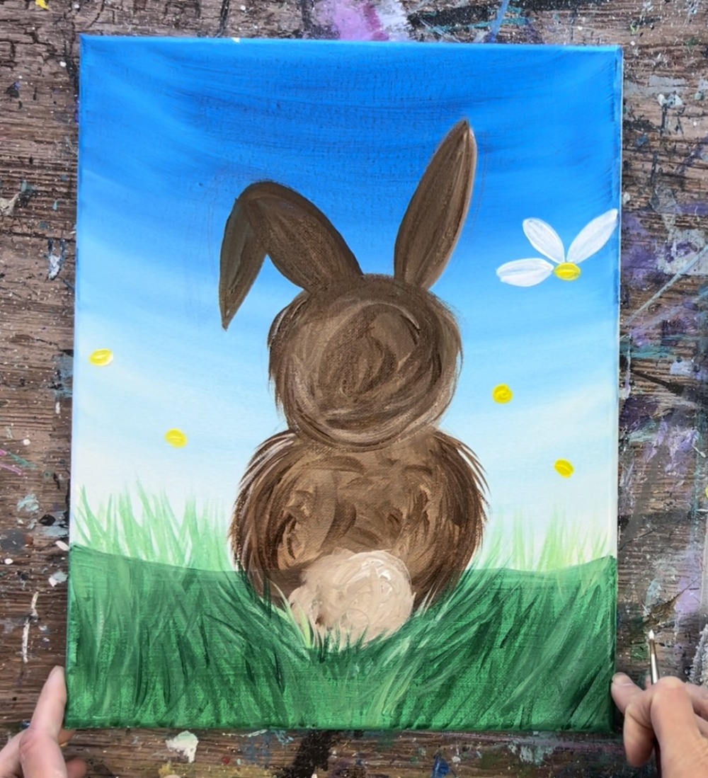 Chocolate Bunny Acrylic Painting Tutorial - Tracie Kiernan - Step By ...