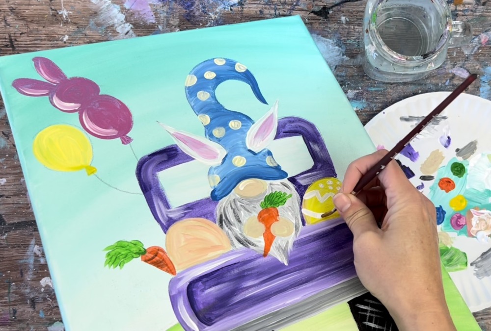 Easter Gnome Painting Tutorial - Tracie Kiernan - Step By Step Painting