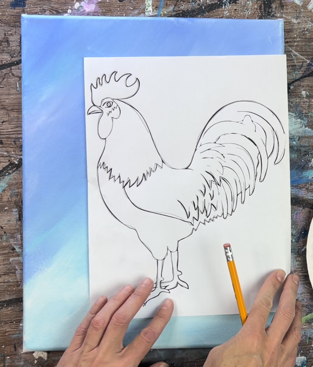 How To Paint A Rooster - Step By Step Acrylic Tutorial For Beginners