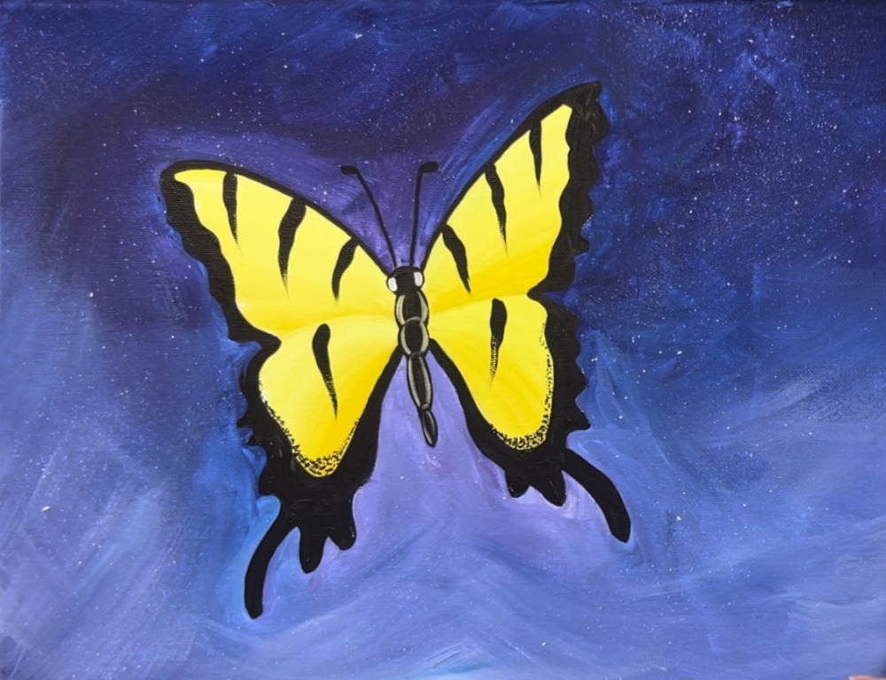 How To Paint A Swallowtail Butterfly - Step By Step Online Tutorial