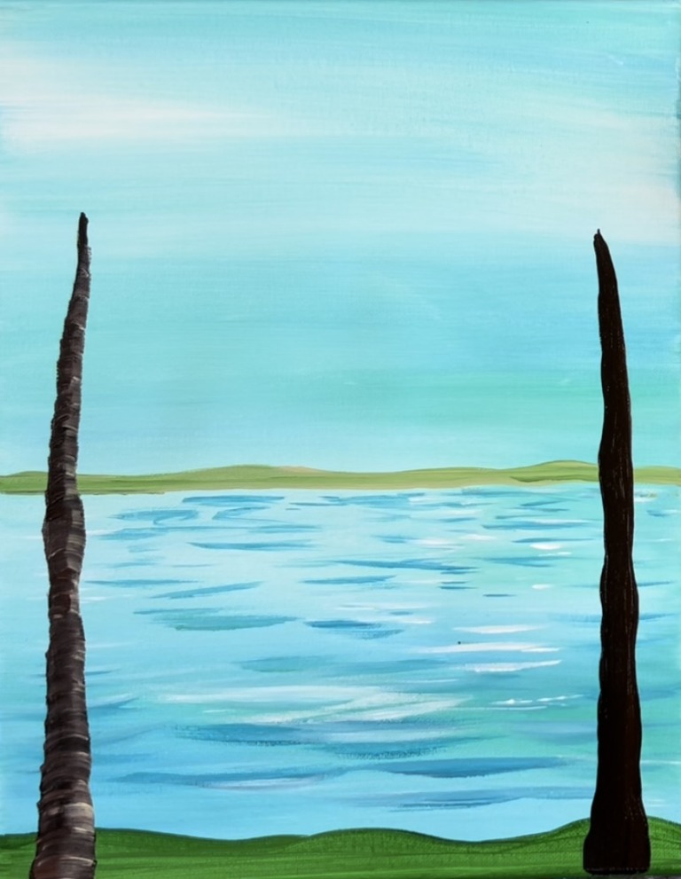 How To Paint Palm Trees - Acrylic Painting Tutorial For Beginners