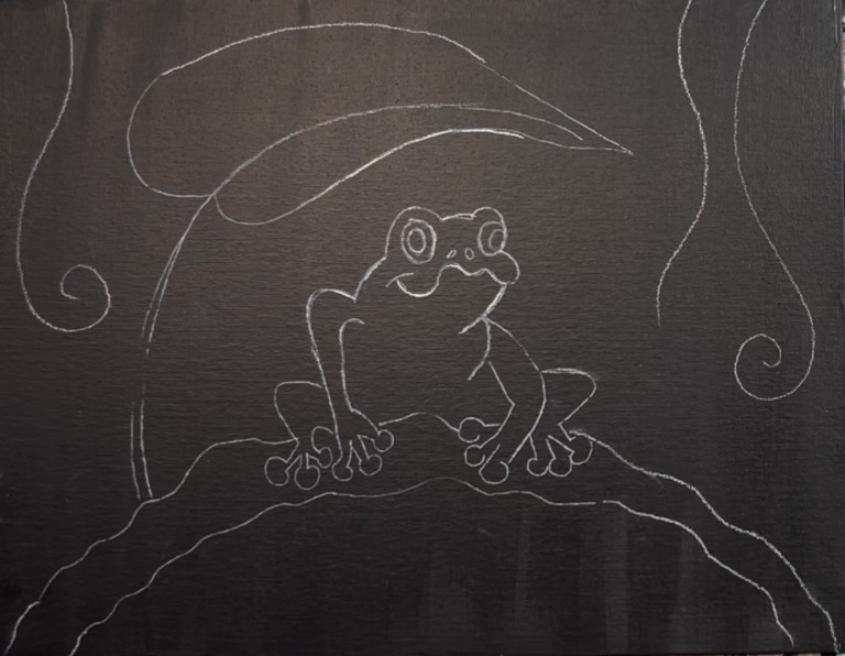 Frog Painting - Acrylic Tutorial For Beginners