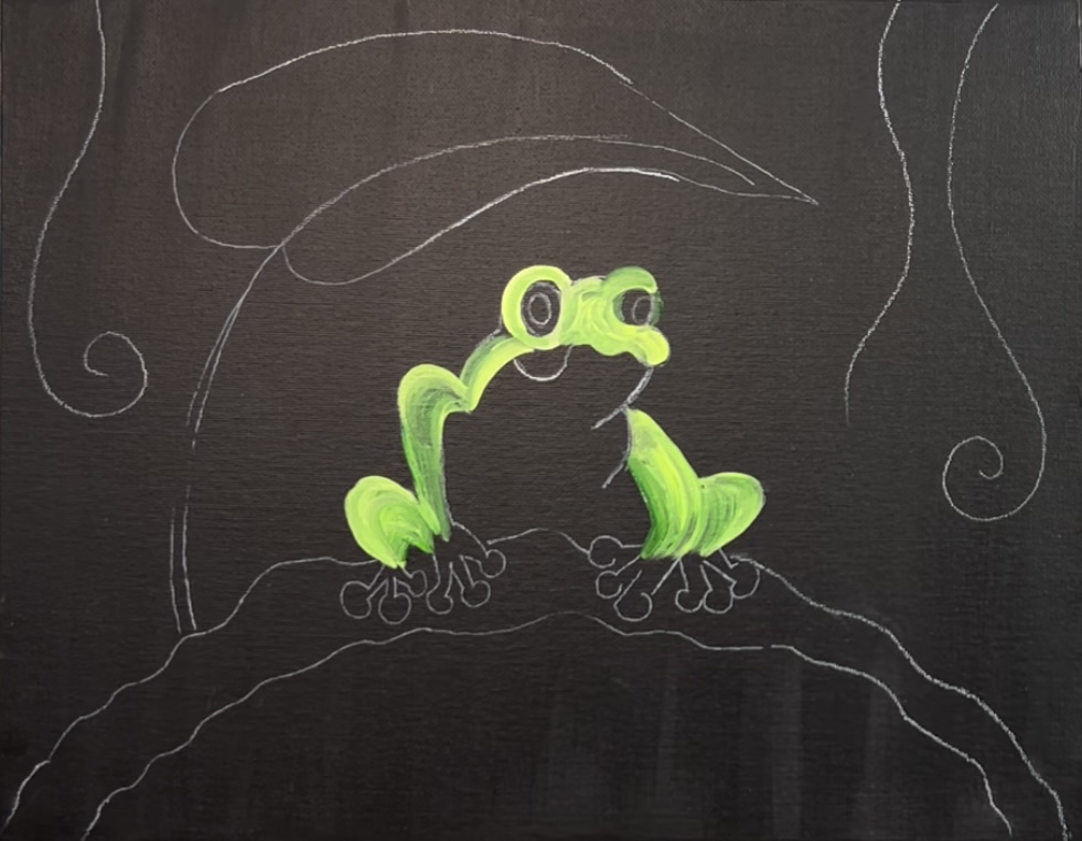 Frog Painting - Acrylic Tutorial For Beginners