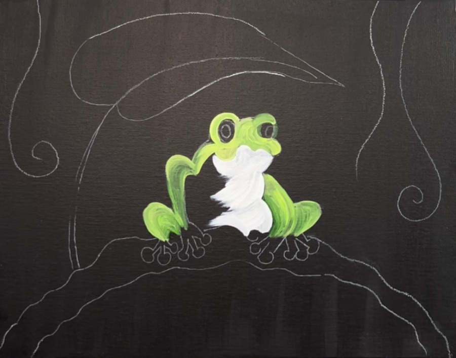 Frog Painting - Acrylic Tutorial For Beginners