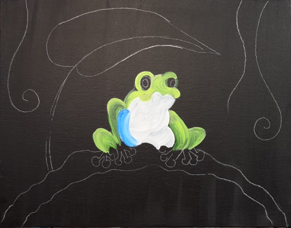 Frog Painting - Acrylic Tutorial For Beginners