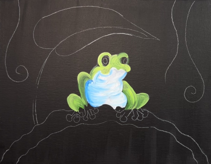 Frog Painting - Acrylic Tutorial For Beginners