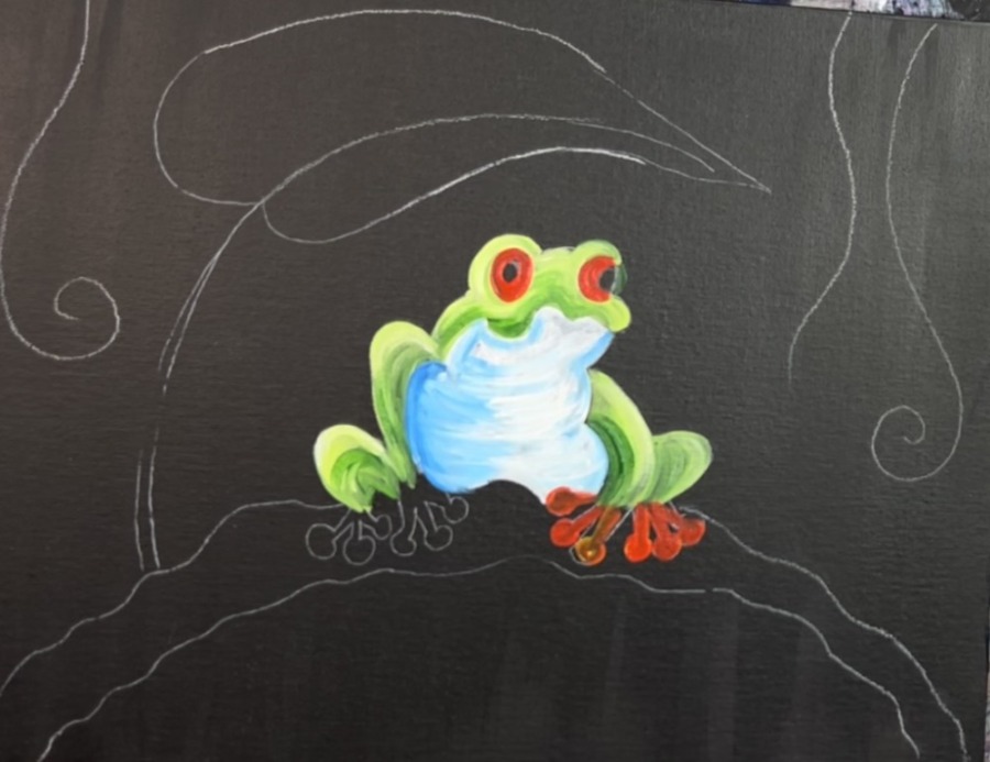 Frog Painting - Acrylic Tutorial For Beginners