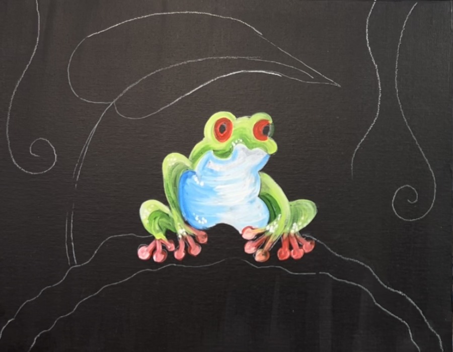 Frog Painting - Acrylic Tutorial For Beginners