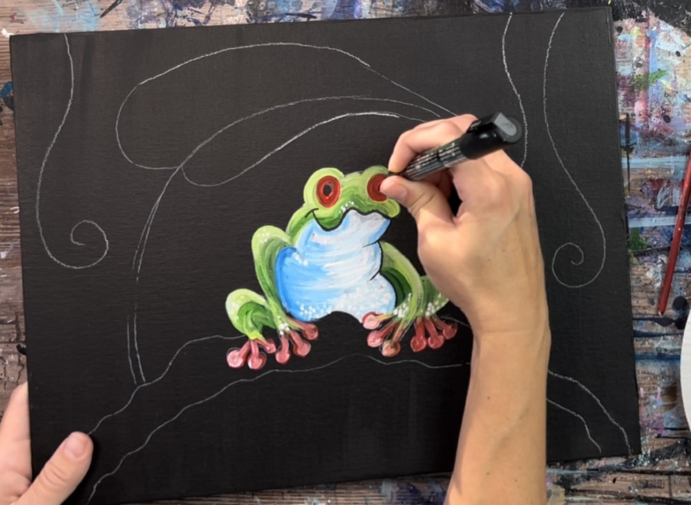 Frog Painting - Acrylic Tutorial For Beginners