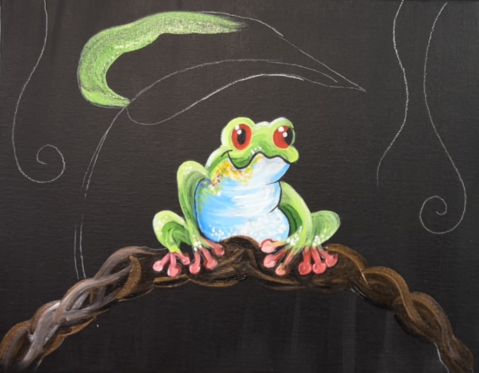 Frog Painting - Acrylic Tutorial For Beginners