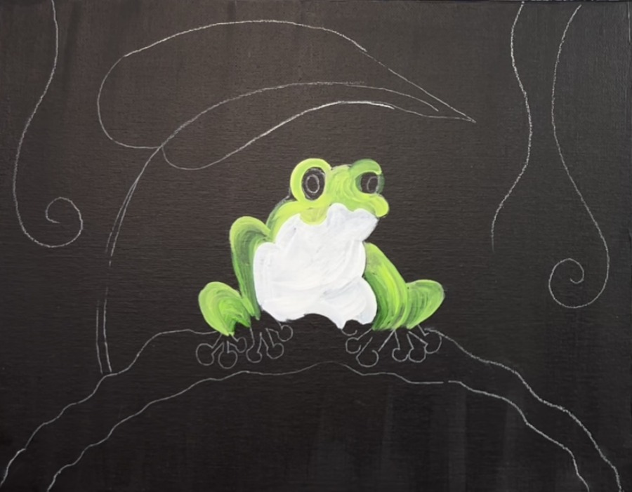 Frog Painting - Acrylic Tutorial For Beginners