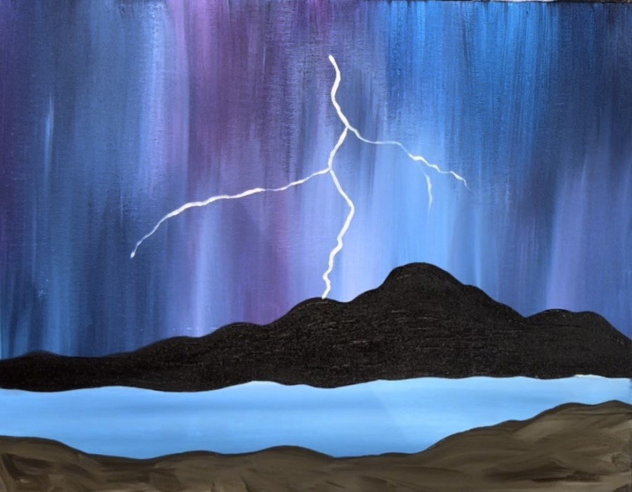Desert Thunderstorm Painting - Acrylic Painting Tutorial - Tracie ...