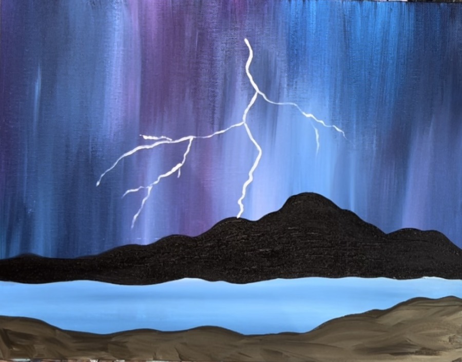 Desert Thunderstorm Painting - Acrylic Painting Tutorial - Tracie ...