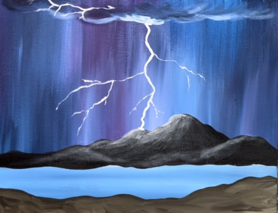 Desert Thunderstorm Painting - Acrylic Painting Tutorial - Tracie ...
