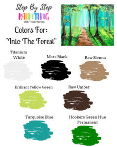 Forest Painting - Acrylic Painting Tutorial For Beginners