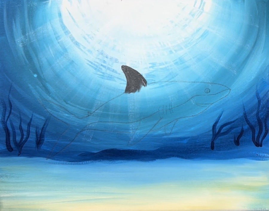 Shark Painting - Step By Step Online Acrylic Tutorial