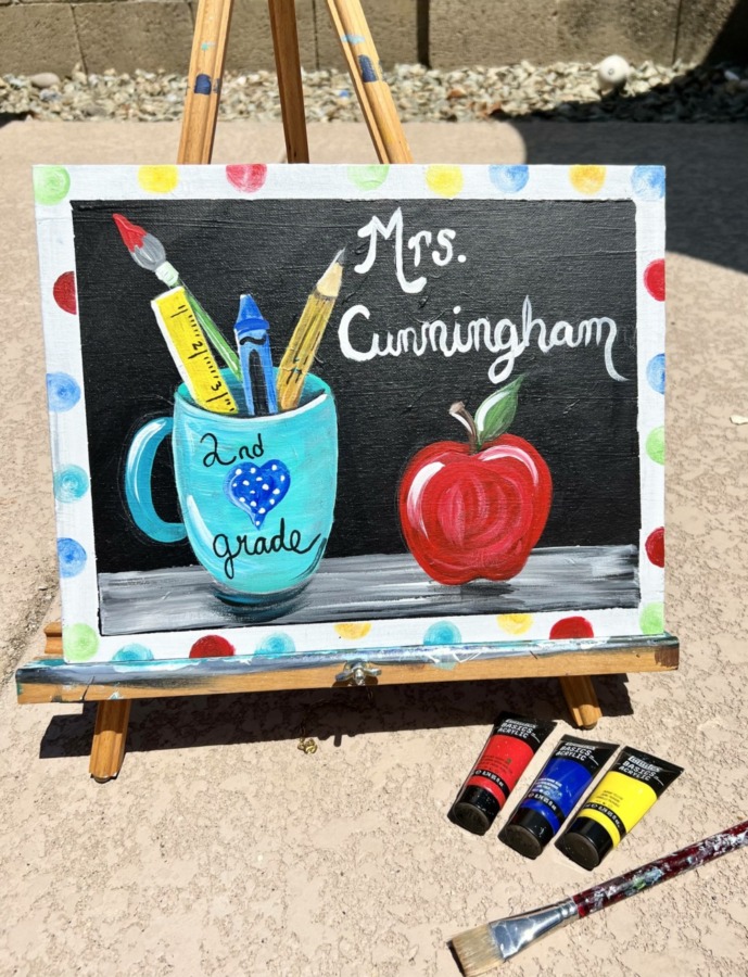 Teacher Painting - Customizable - Online Painting Tutorial - Tracie ...