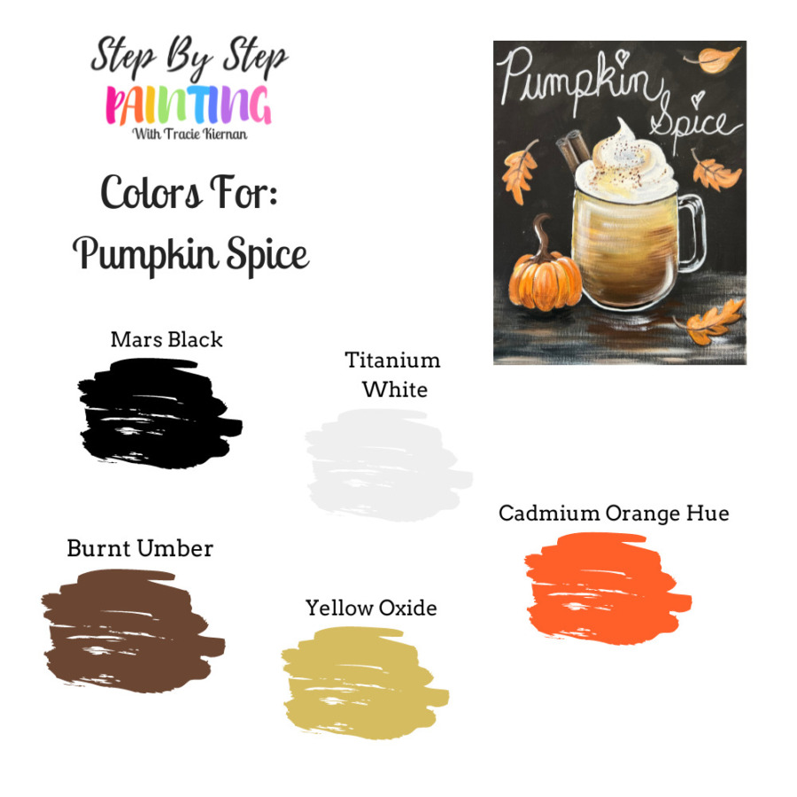 Pumpkin Spice Latte - Acrylic Painting Tutorial For Beginners - Tracie ...
