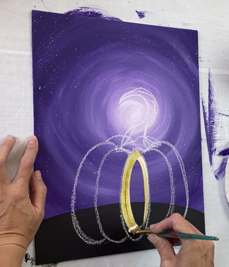 How To Paint a "Raven On A Pumpkin" - Fall & Halloween Painting ...