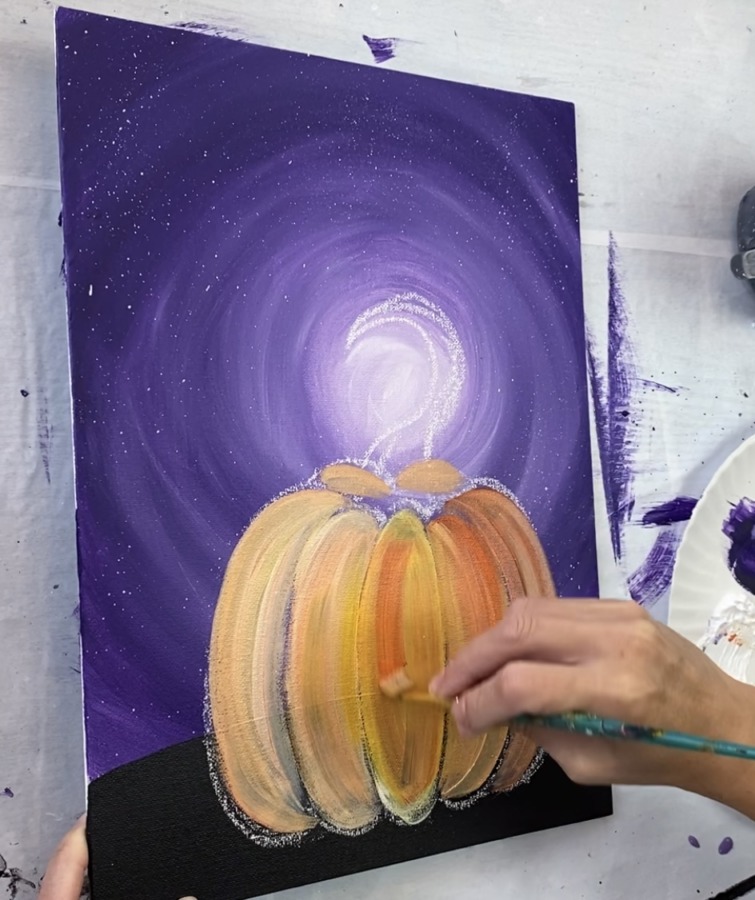 How To Paint a "Raven On A Pumpkin" - Fall & Halloween Painting ...