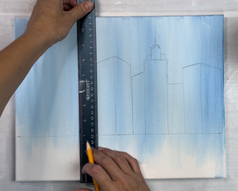 Fall In The City - Acrylic Painting Tutorial - Tracie Kiernan - Step By ...