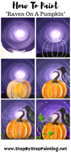 How To Paint a "Raven On A Pumpkin" - Fall & Halloween Painting ...