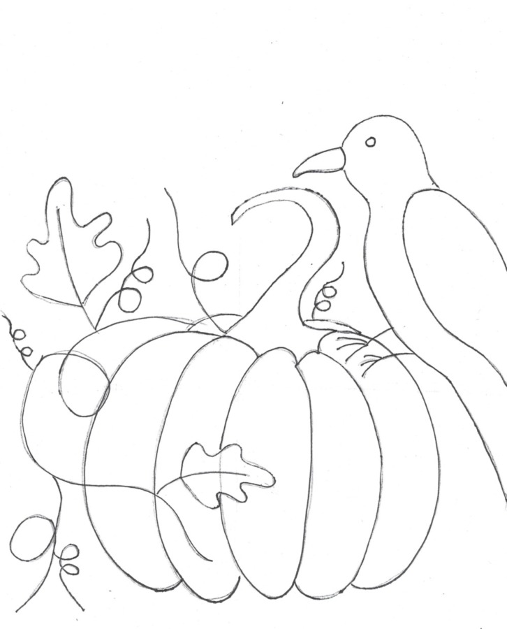 How To Paint a "Raven On A Pumpkin" - Fall & Halloween Painting ...