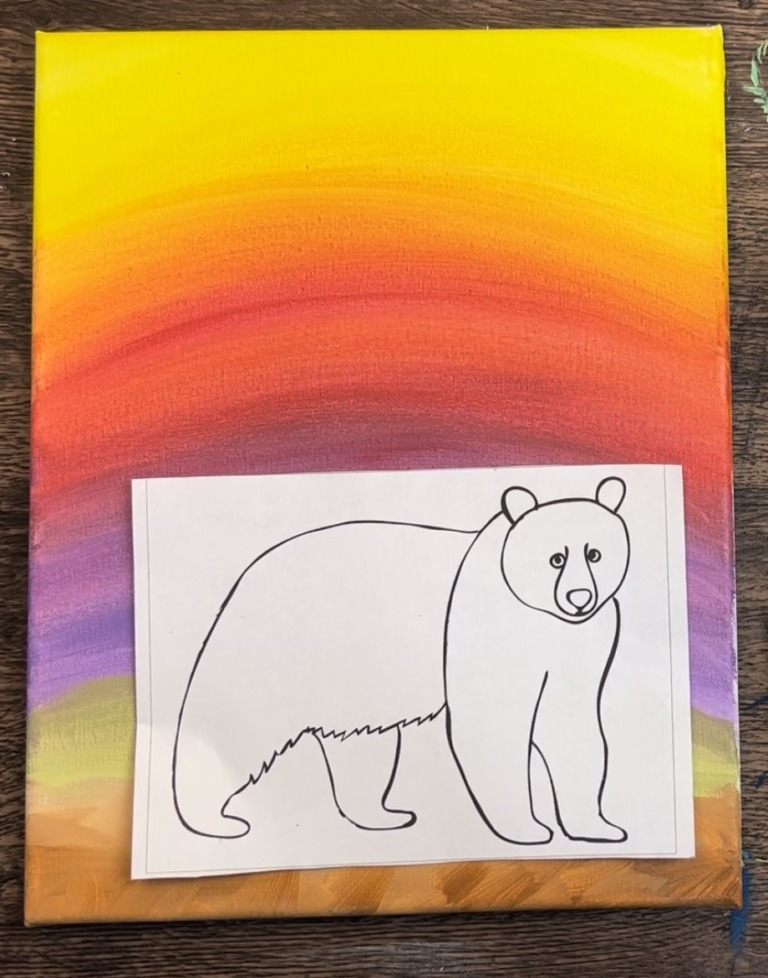 How To Paint "Bear Forest" - Bear Painting Online Tutorial - Tracie ...